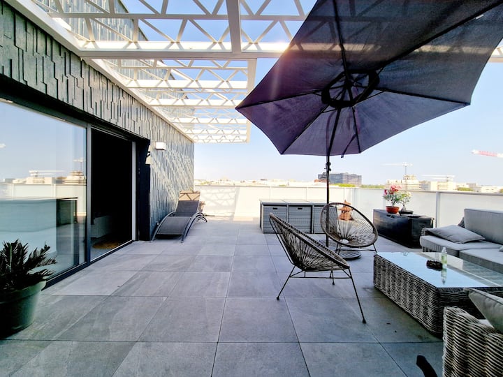 Magnifique Toit-terrasse Surplombant Montpellier - Pérols