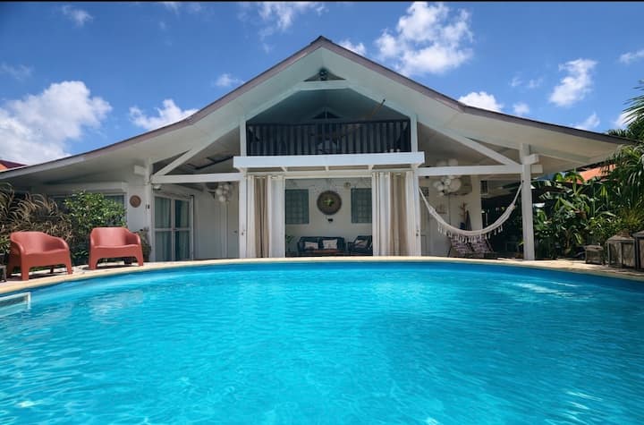 Maison Bohème Et Piscine Quartier Calme - Guyane française