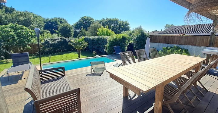 Maison & Piscine Chauffée Soulac 4ch Proche Océan - Soulac-sur-Mer