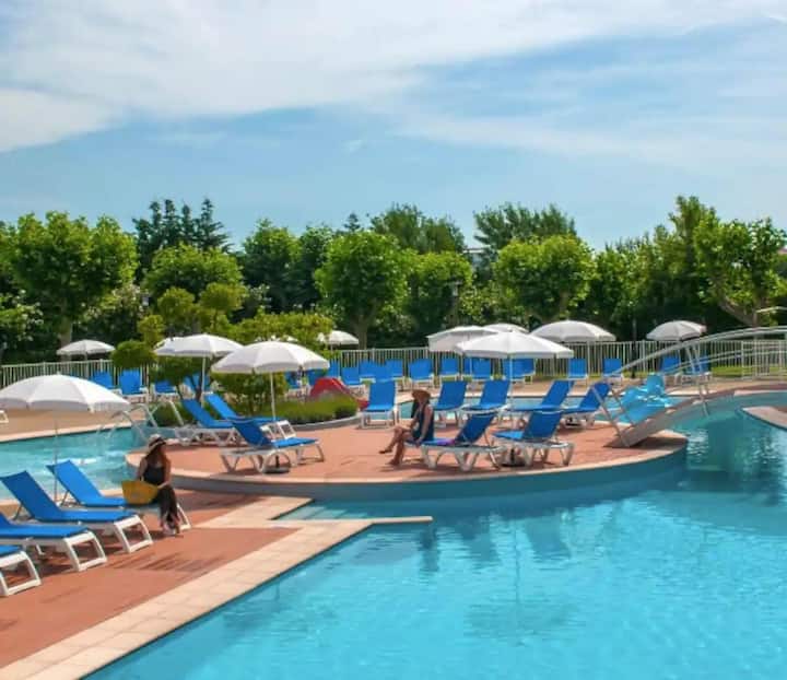 Le Mimosa - 6p Resort Appartement, Strand & Pool - Mandelieu-La Napoule