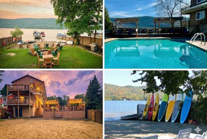 Adirondack King Retreat W/ Jacuzzi & Private Deck - 레이크 조지