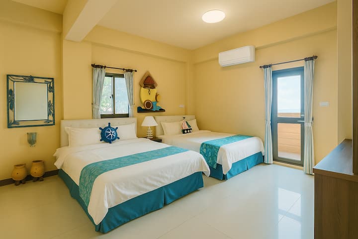 Blue Ocean Inn_quadroom - Kaohsiung City