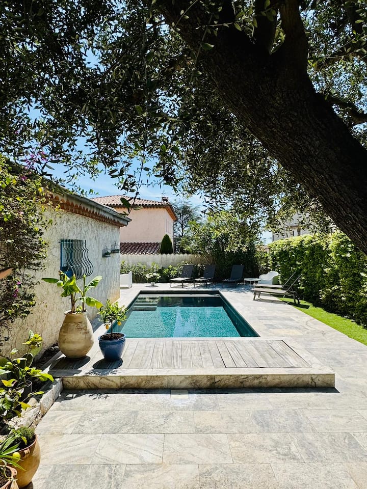 Villa Lou Carou - Vue Mer Et Baie De Nice - Cagnes-sur-Mer