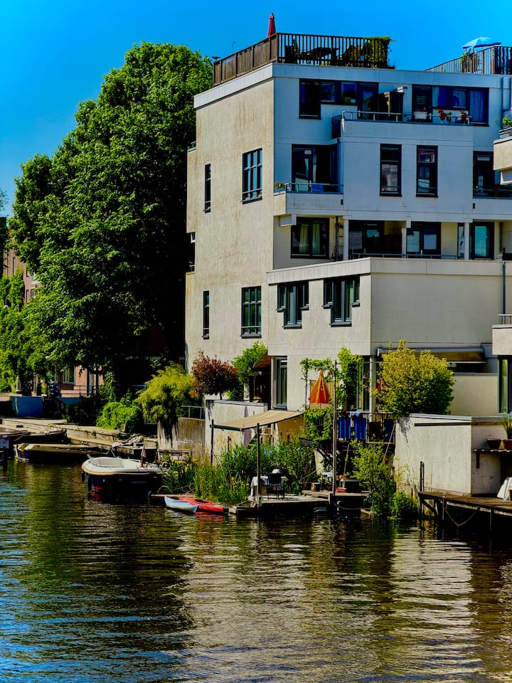 #Modern Semi-detached House With Private Jetty - Amsterdam