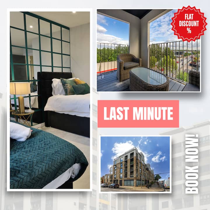 2bedflat•sleeps5•balcony•parking•fastwifi•family - Colindale - London