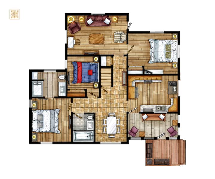 * Near Msu, Lake, Fire Pit, Private Backyard. - Lansing, MI