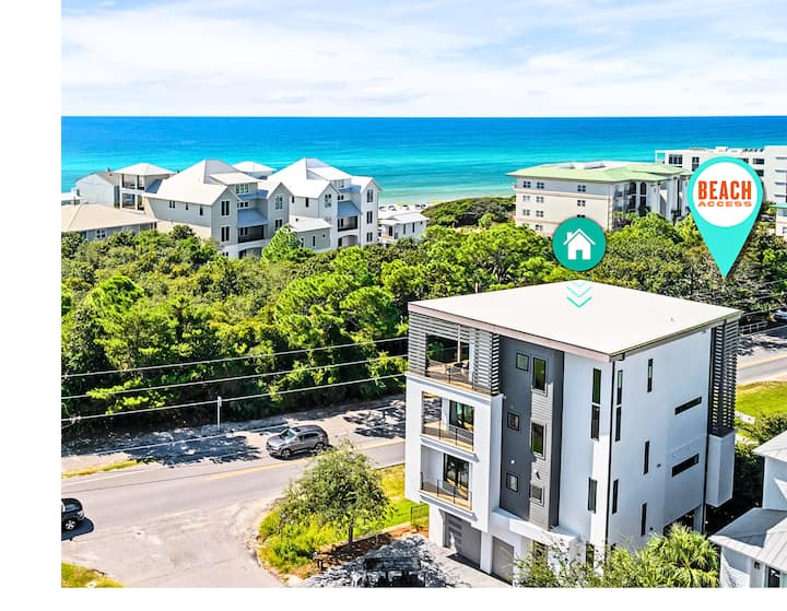 30a 1min2beach Views Bikes Golfcart Arcade Htdpool - Seagrove Beach, FL