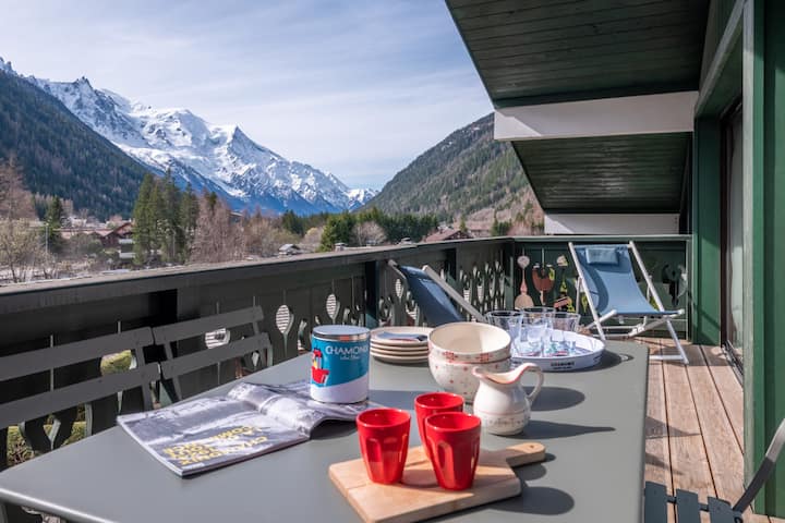 Bel Appt Vue Mont Blanc Au Pied Des Pistes - Vallorcine