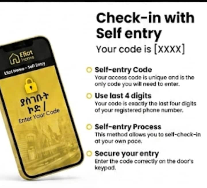 Central, Self-entry $26day /Power & Water Bckup - Addis Ababa