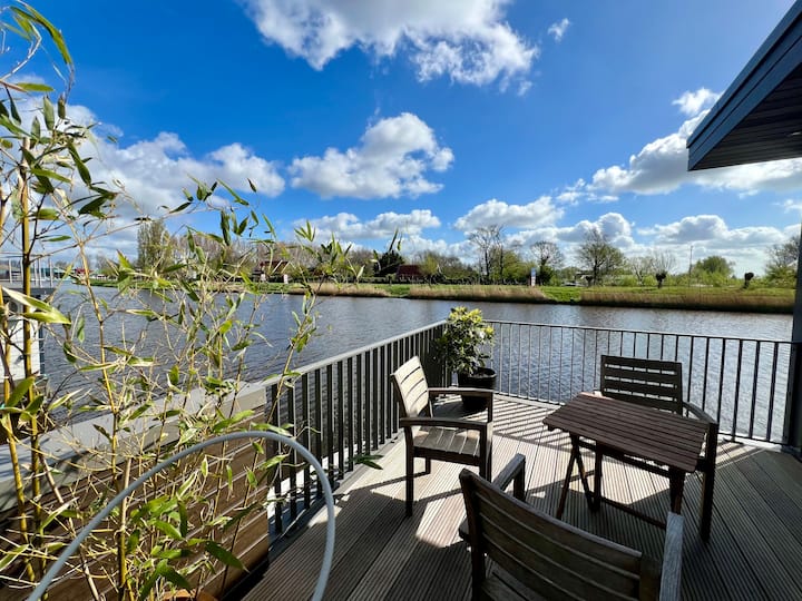 Luxury Houseboat With Nice Views + Boat + Bikes! - Alkmaar