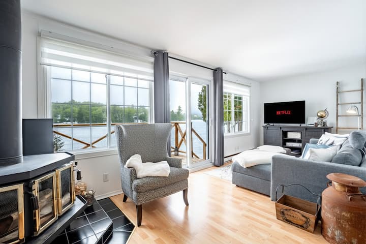 Le Thémis | Vue Sur Lac | Foyer | Bbq | Wifi - Québec