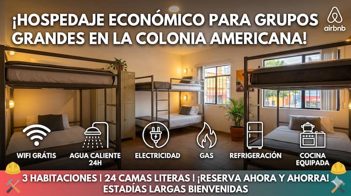 Casa Centro Gdl 32 Huéspedes Ideal Trabajadores - Guadalajara, Mexico