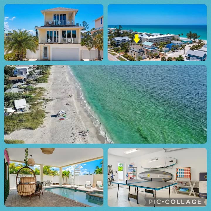 Beachhouse W/ Pool&spa-walktobeachinlessthan 1min - Manasota Key, FL