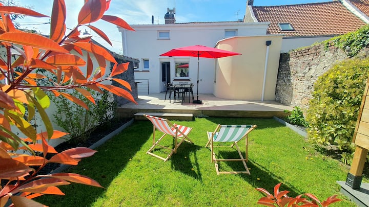 "La Mouette Bleue"-8 Pers. Jardin Et Garage Vélos - Étaples
