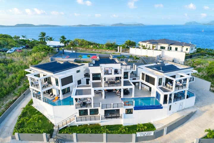 Luxury Sky View Villa (Center W/pickleball Court) - Saint Thomas