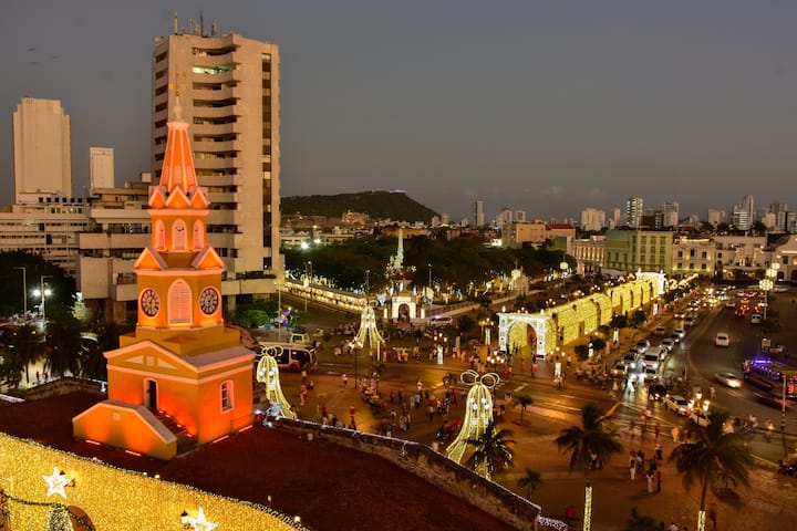 Penthouse+ac+kitchen+tv+pool+wifi+bbq @Cartagena - Cartagena, Colombia