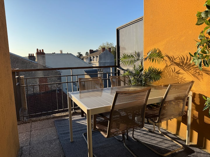Dernier éTage Avec Terrasse - Clim - 2 Chambres - Périgueux