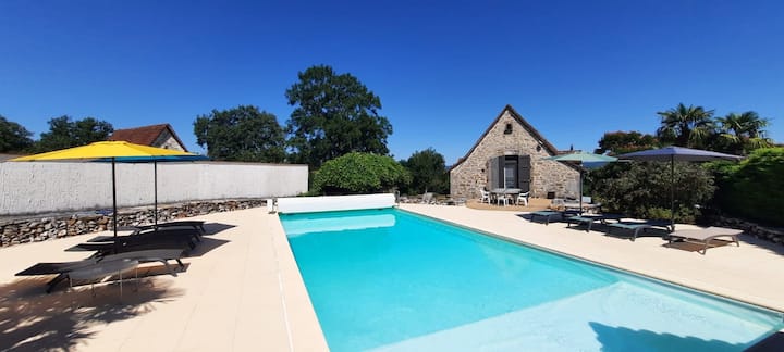 Très Belle Grange Rénovée à Loubressac - Piscine - Rocamadour