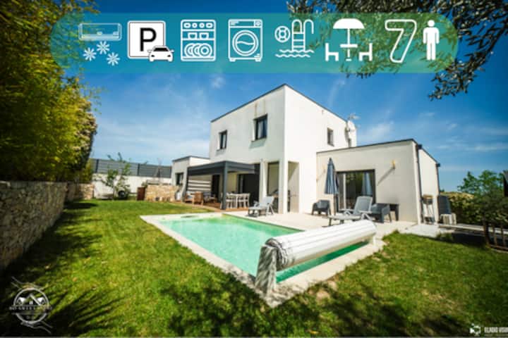 La Chrysalide - Villa à Nîmes - Piscine Et Jardin - Nîmes