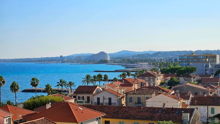 Dernier éTage, Vue Mer Panoramique - Antibes