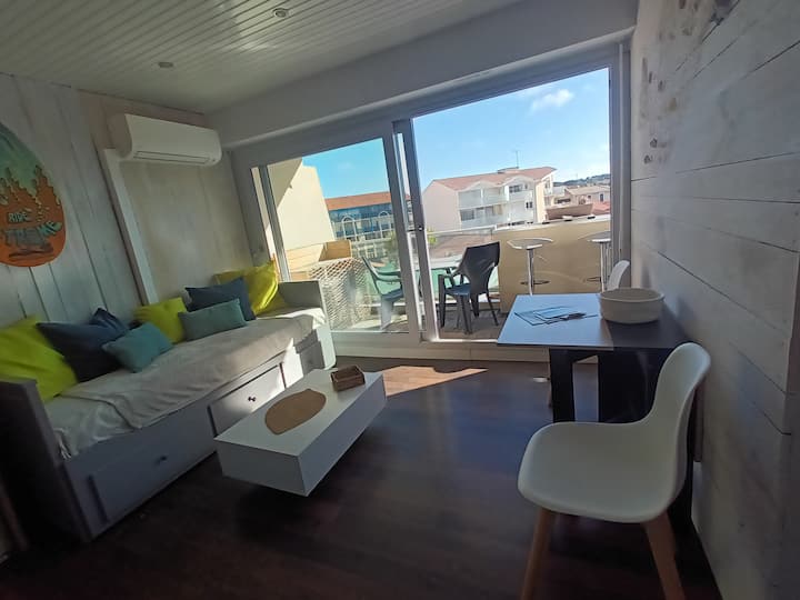 Studio Front De Mer Climatisé Lacanau Océan - Lacanau Océan