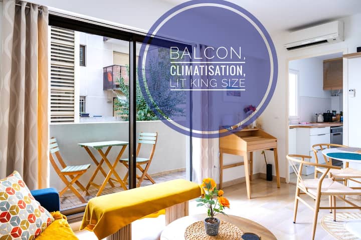 Rivoli Negresco, Balcon, Clim & Confort- Homelivia - Nizza