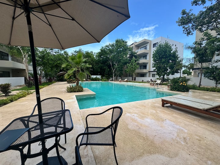 Depa De Lujo 3 Recámaras | Albercas | Planta Baja - Playa del Carmen