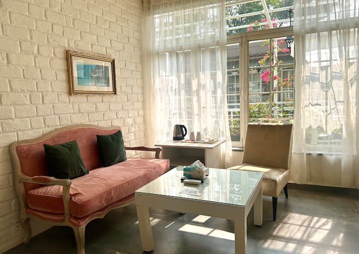 The Sanctuary | Juliet Balcony Garden Suite - Lonavala
