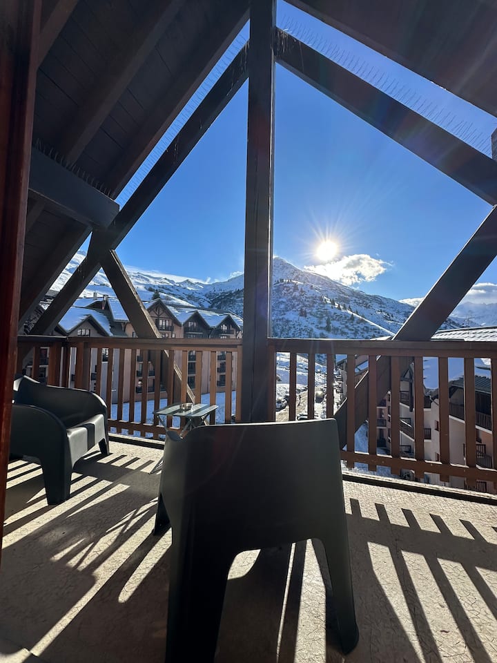 Appartement À Valmeinier 1900,vue Montagne - France