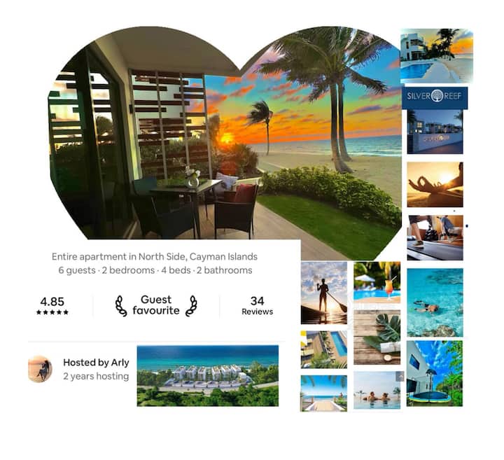 Oceanfront Luxury Residency2b2bpool Beach Garden - Cayman Islands