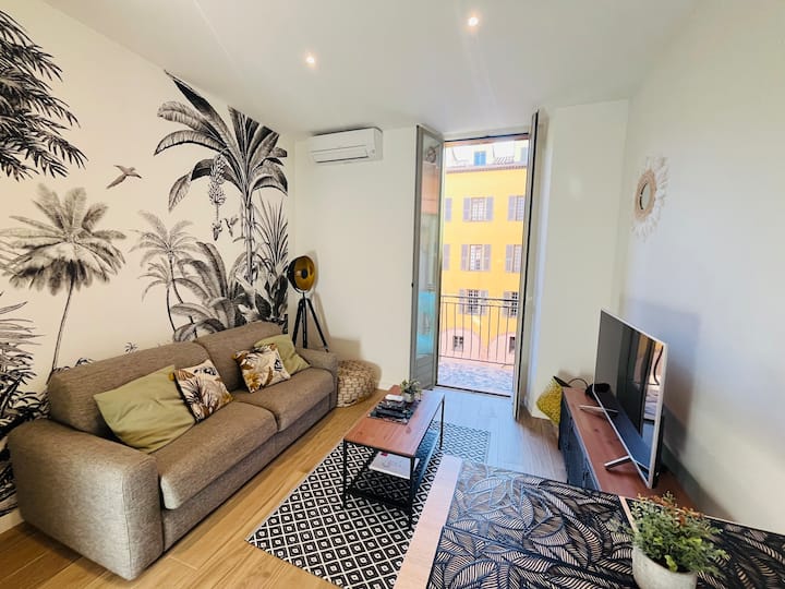 Bel Appartement - Vieux Nice - A/c Et Balcon - Niza