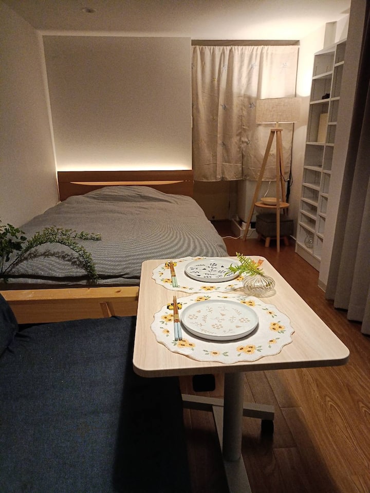 【202】近新宿/池袋圈, 6分钟步行到车站,全新1-4人居21平米一室一厅,独立厨房卫浴。 - 池袋