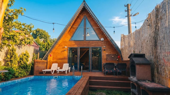Sıcak Havuzlu Bungalov 2+1 | Mpinkhouse - Kartepe