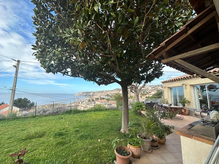 Jolie Maison Provençale Avec Vue Mer à L'estaque - Septèmes-les-Vallons