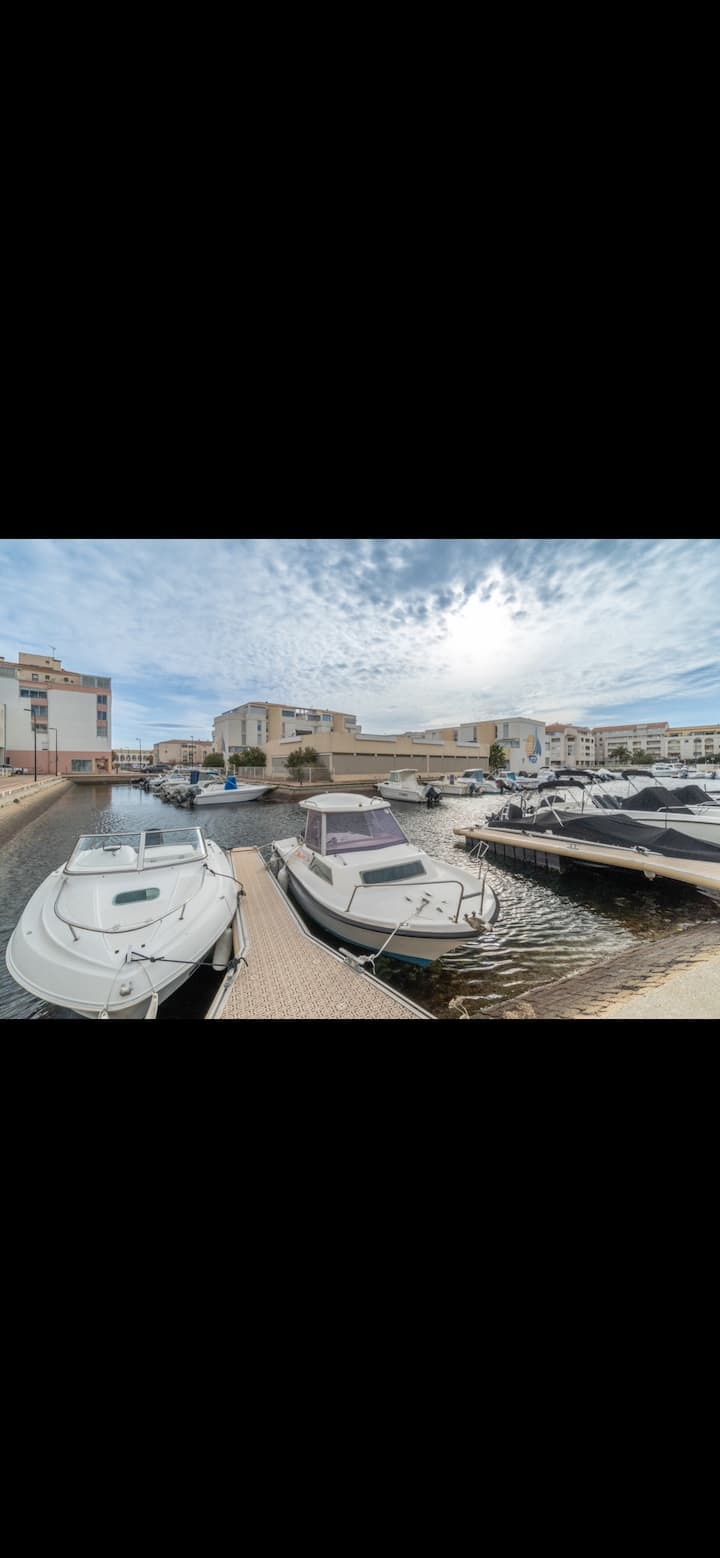 T2 Cabine. Clim. Parking Privé - Sète
