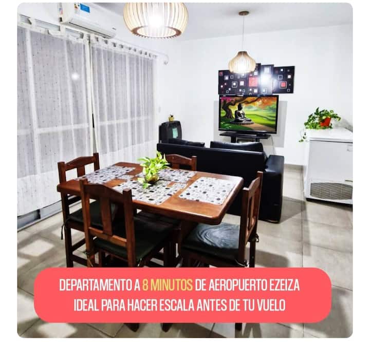 Depto A 8 Min De Ezeiza – Check-in 24 Hs - Buenos Aires Ezeiza Airport (EZE)