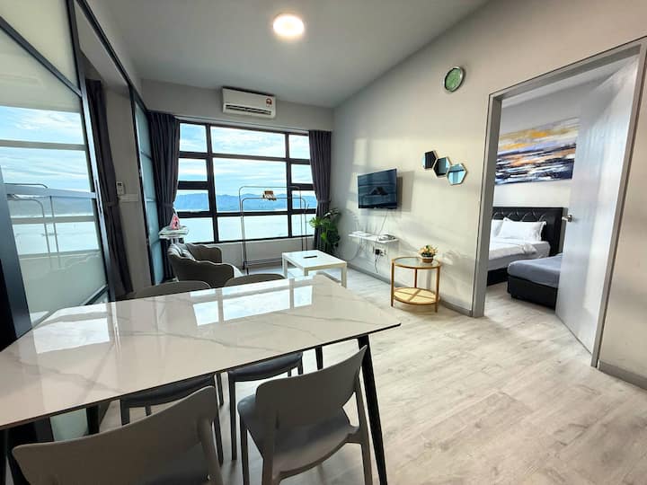 Seaview海景 L Homestay Jq 15th Tower2【靠近加雅街和码头】 - Sabah