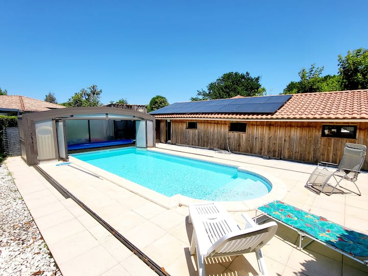 Près Du Lac, Chalet, Piscine Privée, Spa Et Jardin - Biscarrosse