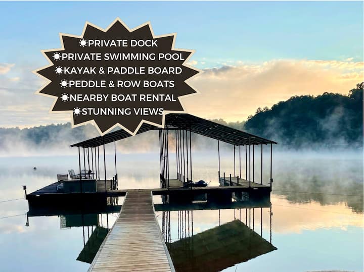 Lakefront, Private Pool, Dock, Dog, Boats, Firepit - Lavonia, GA