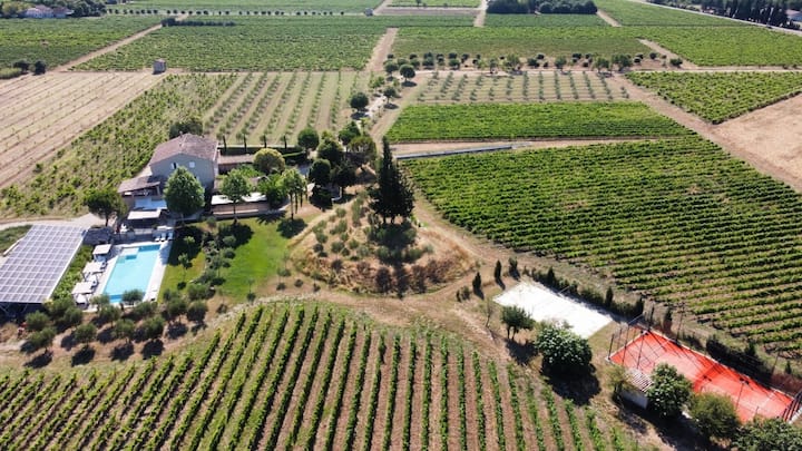 Padel Et Piscine Entre Vignes Et Oliviers - Vaison-la-Romaine