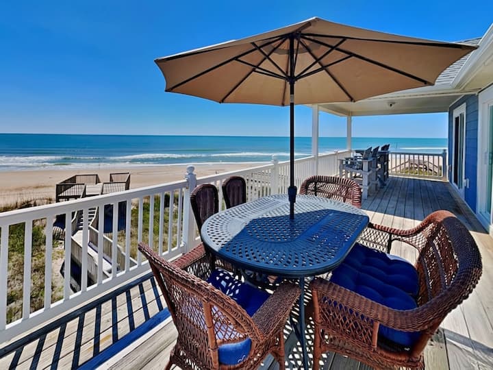 Bela Casa | Panoramic Ocean Views + Boardwalk! - Surf City, NC