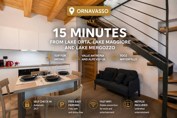 [Lake Orta And Maggiore] Parking And Netflix - Mergozzo