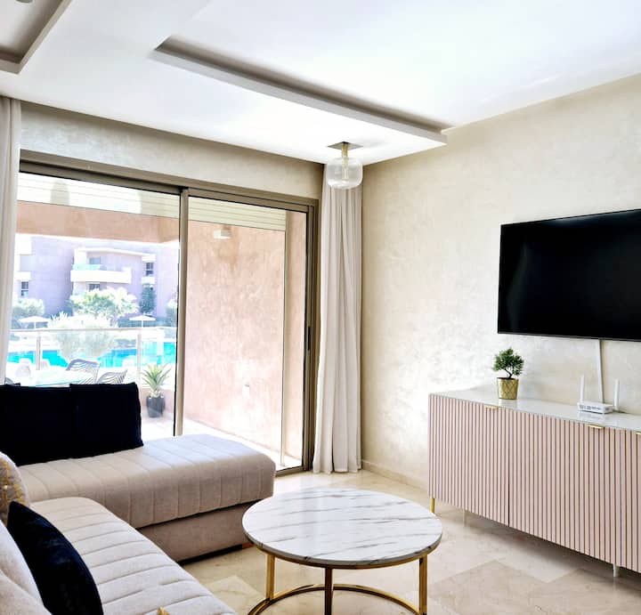 Bel Appartement 3ch, Résidence Sécurisée, Piscine - Marrakech