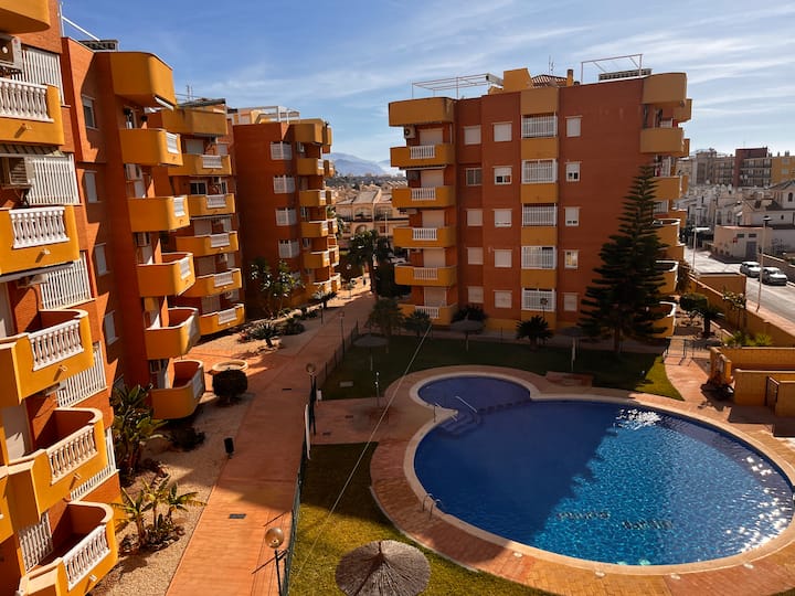 Alojamiento En Residencial Con 2 Piscinas - Puerto de Mazarrón