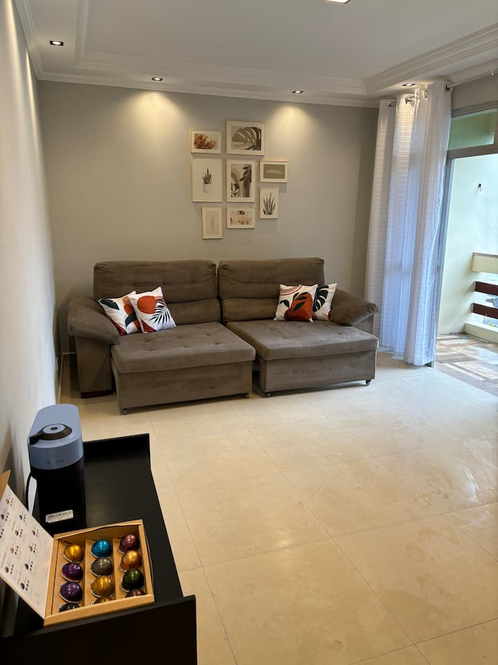 Ap Vista Mar Wifi, Sacada, Vaga, Piscina E Ar Cond - Sao Vicente, Brazil