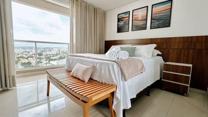 Bueno Piscina Academia Garagem Ar Internet Th1610 - Goiânia