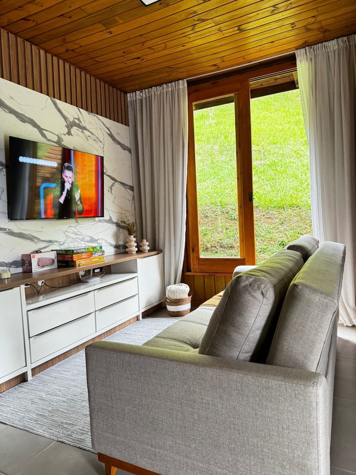 Cabanas-casa Du Alfredo Wagner Com Jacuzzi E Café - Bom Retiro