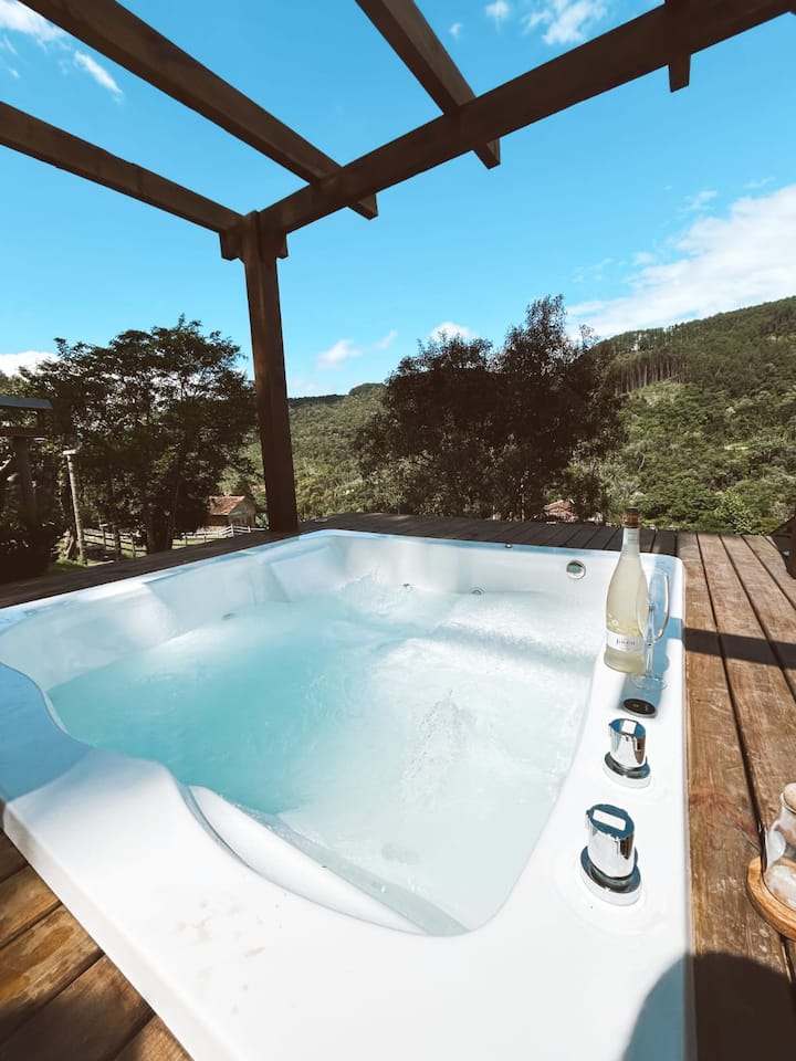 Cabanas-casa Du Alfredo Wagner Com Jacuzzi - Bom Retiro