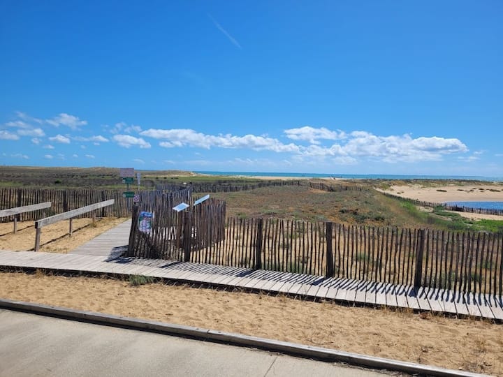 Plage Et Commerces à Pied - La Faute-sur-Mer
