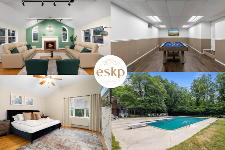 Group Retreat | Pool, Fun Games & Gourmet Kitchen - Montebello, NY